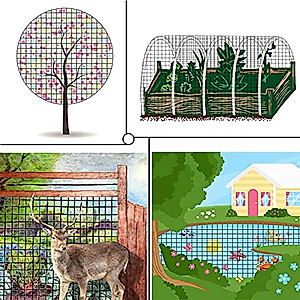 Gardzen 6.8ft x 30ft Anti Bird Netting, Pond Net with 20pcs Cable Ties - Protect Your Garden Vegetables Fruit Plants Ponds