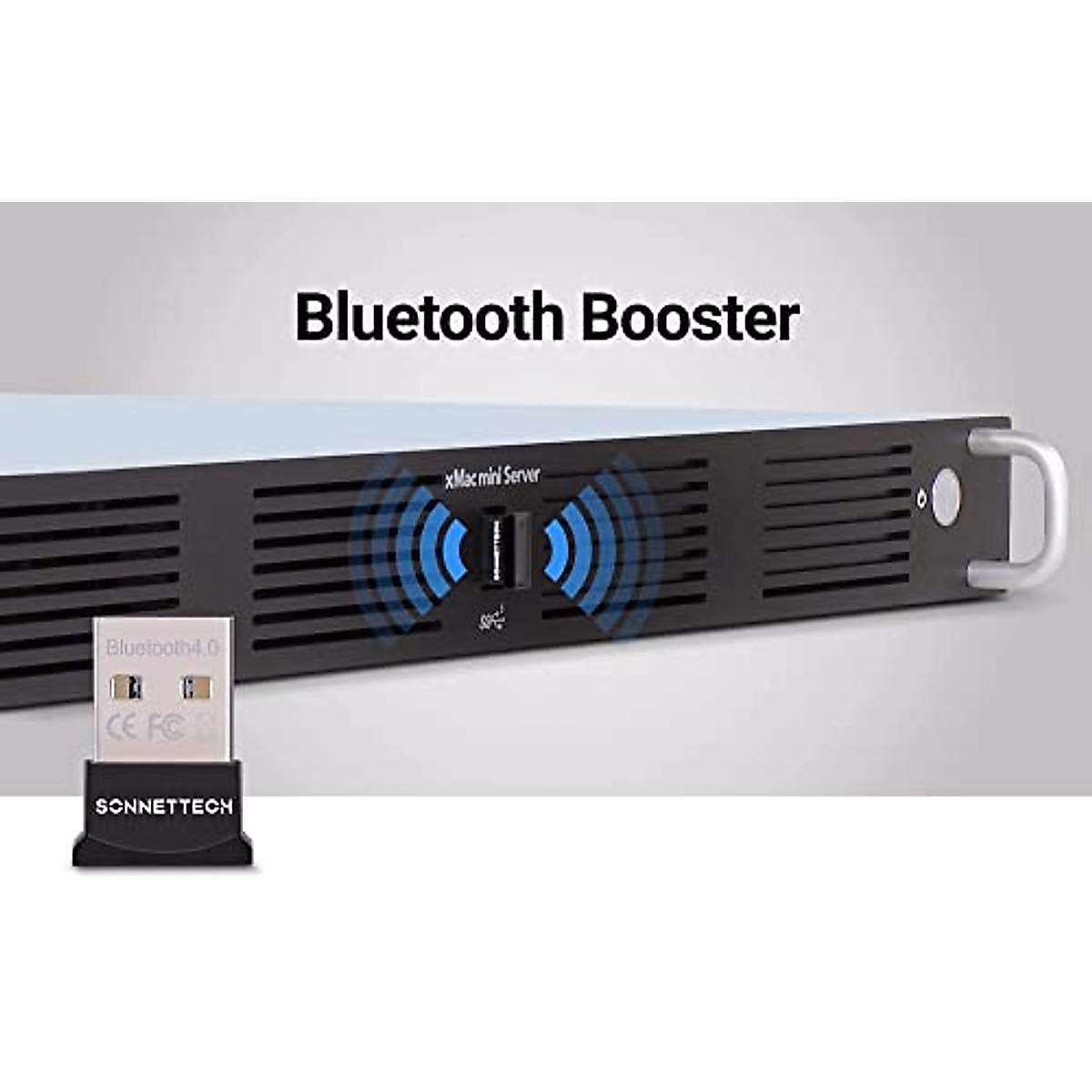 Sonnet Long-Range USB Bluetooth 4.0 Micro Adapter for macOS 10.12+ and Windows