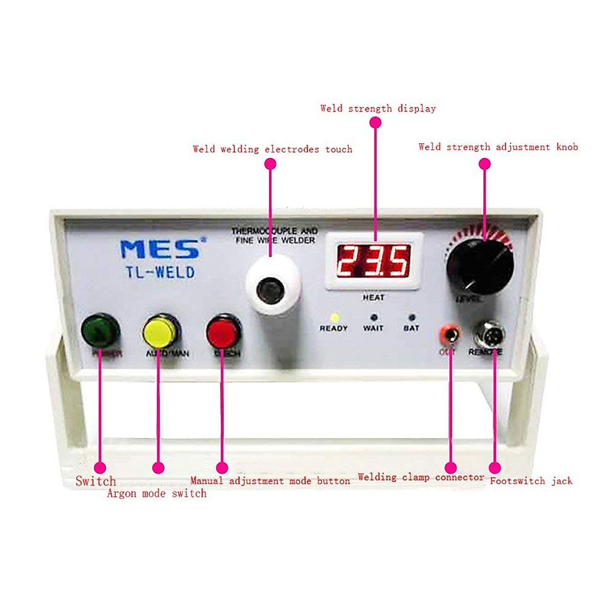 TL-WELD Thermocouple Welding Machine Welder Thermocouples Butt Welder Temperature Wire Touch Welder 90-220V (0.01-3MM)