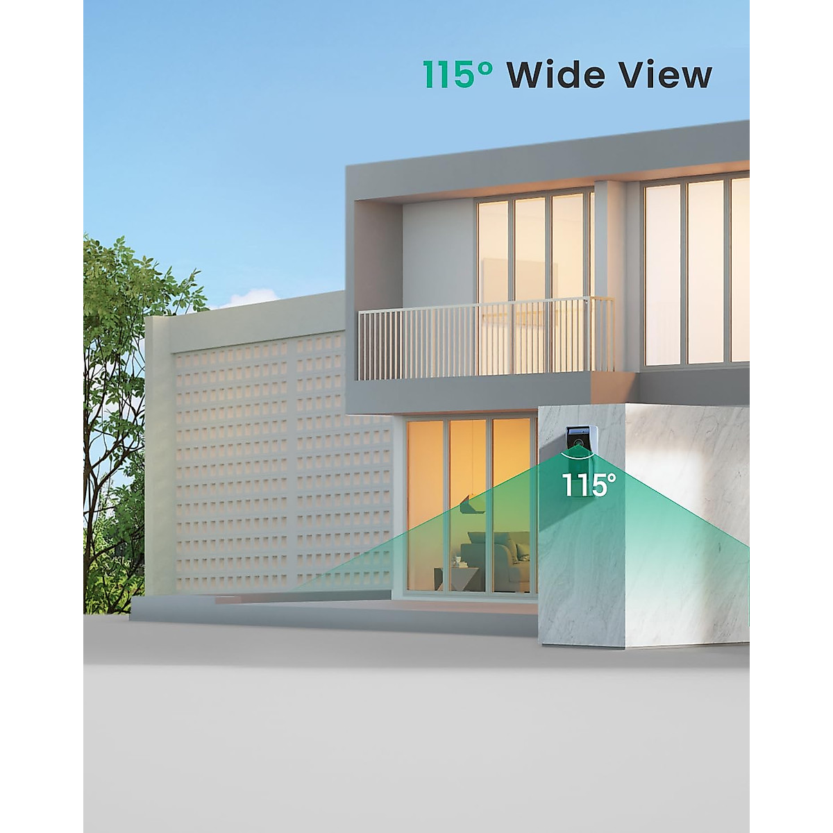 TMEZON Wireless WiFi Video Doorbell Intercom System 2 Unit and Monitor Door Phone IP 4 Wire 7 Inch Entry 1080P Camera Night Vision,Support Remote Unlock Door Release,Snapshot,Tuya