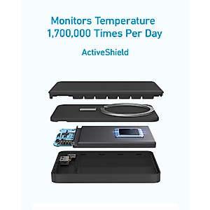 Anker Magnetic Power Bank 10,000mAh, Wireless Portable Charger, 20W Fast Charging Battery Pack with USB-C, Magsafe-Compatible with Magsafe,iPhone 15/15 Plus/15 Pro/15 Pro Max, iPhone 14/13/12 Series