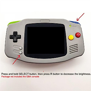 HISPEEDIDO 3.2 inch Backlight LCD Backlit V2 IPS Screen,10 Brightness Adjustable,5 IN 1 Repair Upgraded Custom Mod Kits Compatible for Game Boy Advance GBA