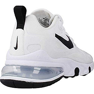 Nike Women's W AIR MAX 270 React Running Shoe, White Black, 8 UK