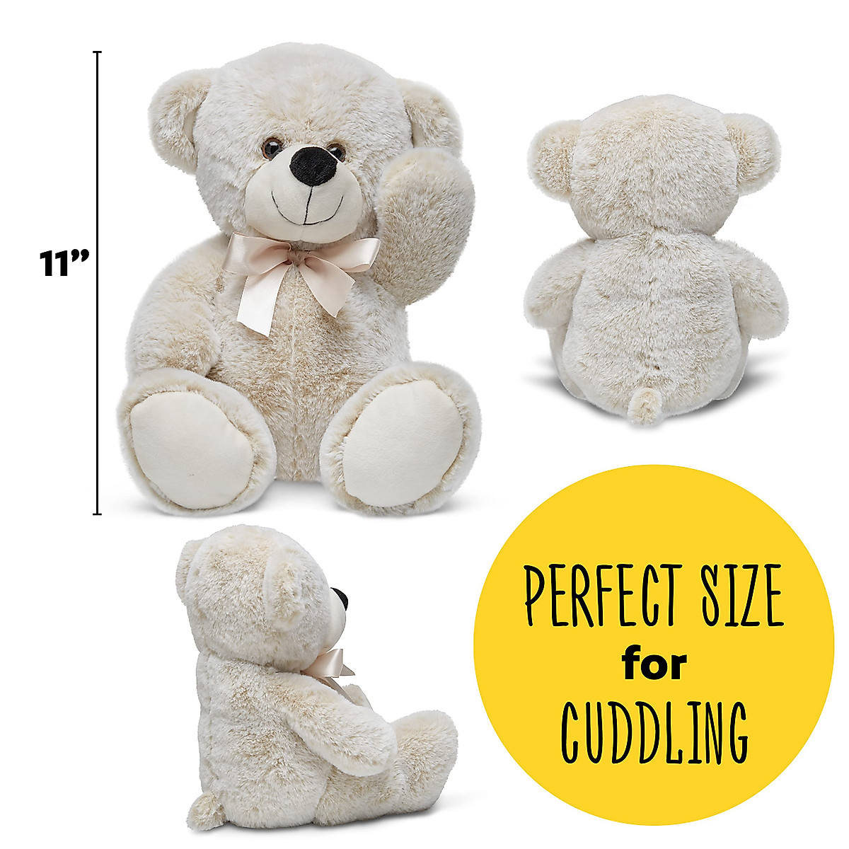 Dragon Drew Teddy Bear | 11” Plush Stuffed Animal | Gray