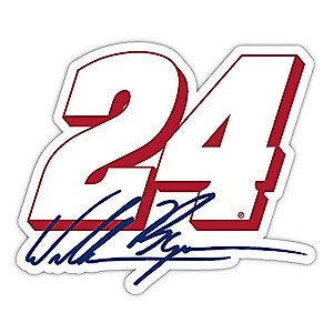 R and R Imports, Inc William Byron #24 4" Round Kiss Cut Decal New for 2020