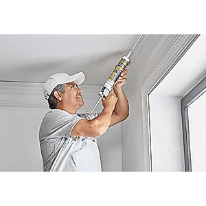 GE Max Shield Painter's Seal & Paint White, 10.1 fl oz, 1, Cartridge