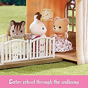 Calico Critters Country Tree School Playset - Collectible Dollhouse Toy - Cultivate Curiosity & Playful Learning, Multi