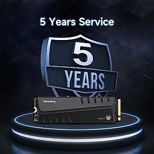fanxiang S770 1TB NVMe M.2 SSD for PS5 - with Heatsink and DRAM, Up to 7300MB/s, PCIe 4.0, Suitable for Playstation 5 Memory Expansion, Game Enthusiasts, IT Professionals