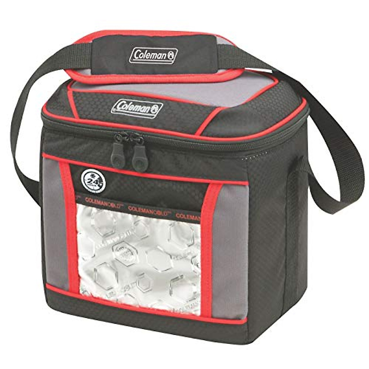 Coleman 9 Can Soft Cooler, Red