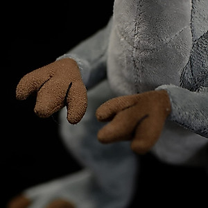 Velociraptor Dinosaur Plush Toy - Gray 17” Dinosaur Tyrannosaurus Stuffed Animal Plushie, Figurines Dinosauria Tyrannosaurus Stuffed Toys Soft, Gifts Collectible for Kids (Velociraptor)