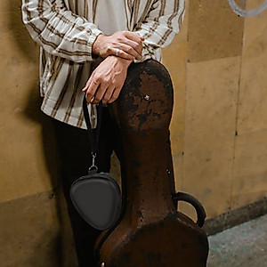 Guitar Picks Holder Case for Acoustic Electric Guitar Holds Over 39 Packs, Variety Pack Bass Picks Storage Pouch Organizer, Guitar Plectrums Bag with Mesh Pocket for Other Accessories (Box Only)