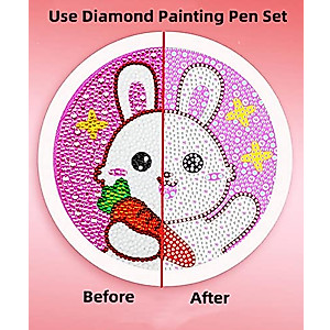 Accfore 22 Pcs Diamond Paint Pen Kits,Spiral Diamond Art Pens Stainless Tips Personalized 5D Diamond Painting Accessories Tools for DIY Painting Crafts