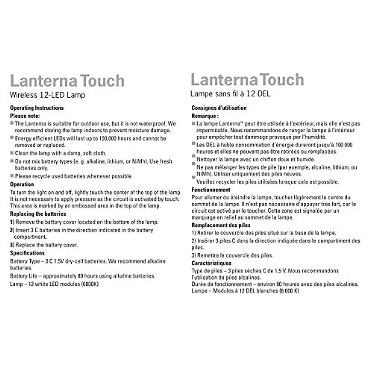 LIGHT IT! by Fulcrum, 24411-107 Lanterna Touch, Bronze, Single Pack