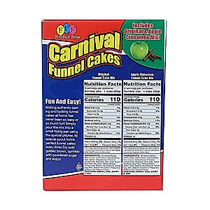 Funnel Cake Kit Deluxe Bundle- Includes Funnel Cake Mix, Ring, Dredge, and 1lb Confections Sugar - Funnel Cake Maker Machine - Carnival Food Makers
