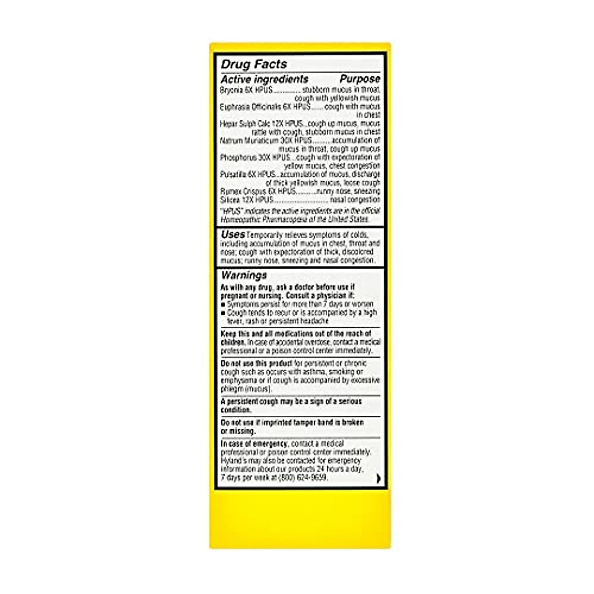 Cold Medicine for Kids Ages 2+ by Hyland's, Cold 'n Mucus Relief Liquid, Natural Relief of Mucus & Congestion, Runny Nose, Cough, 4 Ounces