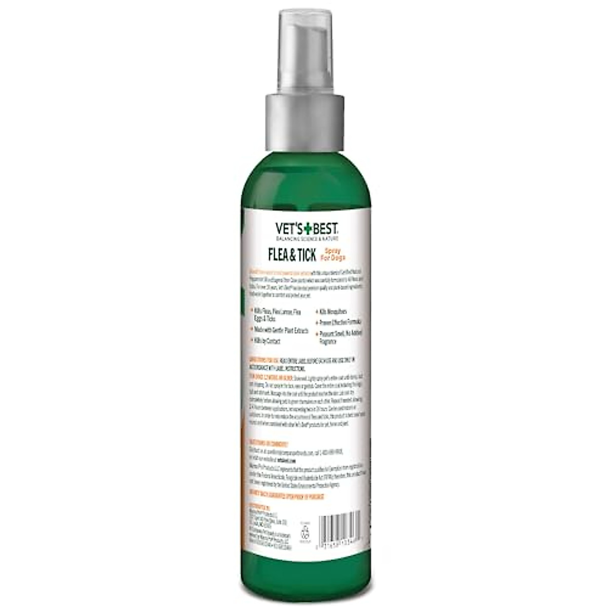 Vet's Best Flea & Tick Spray | Plant-Based Flea and Tick Treatment for Dogs | Certified Natural Oils | 8 Ounces