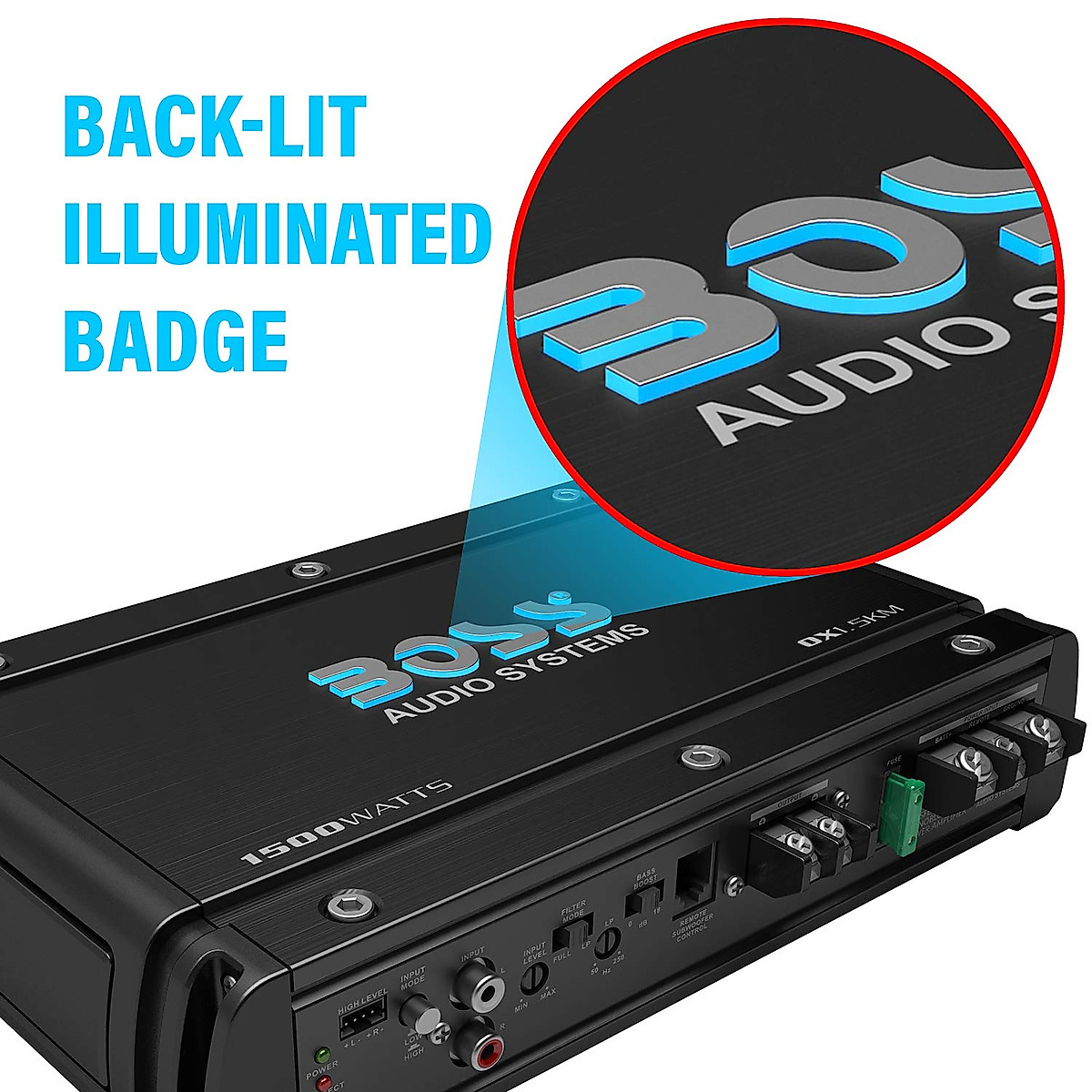 BOSS Audio Systems OX2.600 2 Channel Car Amplifier – 600 Watts, Full Range, Class A/B, 2-8 Ohm Stable, MOSFET Power Supply, Bridgeable