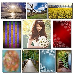 EZbackgrounds' Complete All-in-One Digital Backgrounds Package on USB Flash Drive Memory Stick for Professional Photographers and Hobbyists