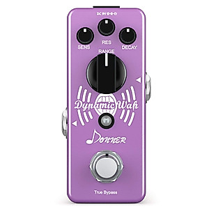 Donner Octave Guitar Pedal Bundle with Auto Wah Pedal Dynamic Wah Envelope Filter Guitar Effect Pedal True Bypass