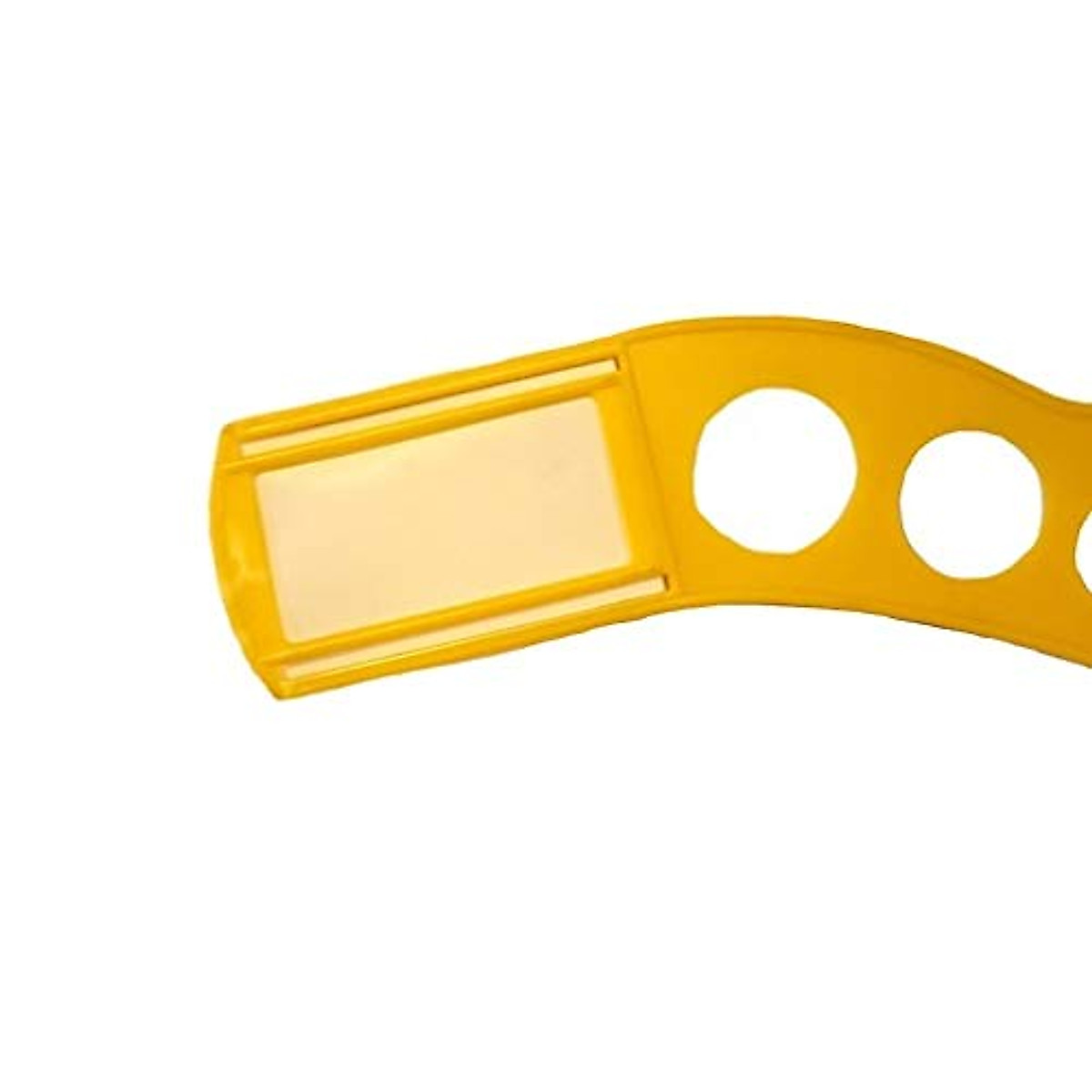 NAHANCO BRDCY Large Stockroom Rail Dividers with Curvy Body, Yellow (Pack of 25), 19"