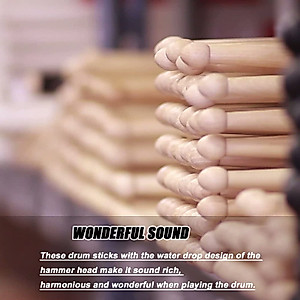 WOGOD 5A Drum Sticks Maple Drumsticks (Two pair)