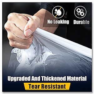 10 Pack Plastic Drop Cloths for Painting, Upgraded Thick Plastic Painters Drop Cloth, Disposable Plastic Cover for Painting Protection, Clear Paint Plastic Covering Tarp Sheeting for Furniture Floor