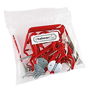 Stalwart 75-8030R Hang it Yourself Home Organization, 30-Piece, Red, Assorted