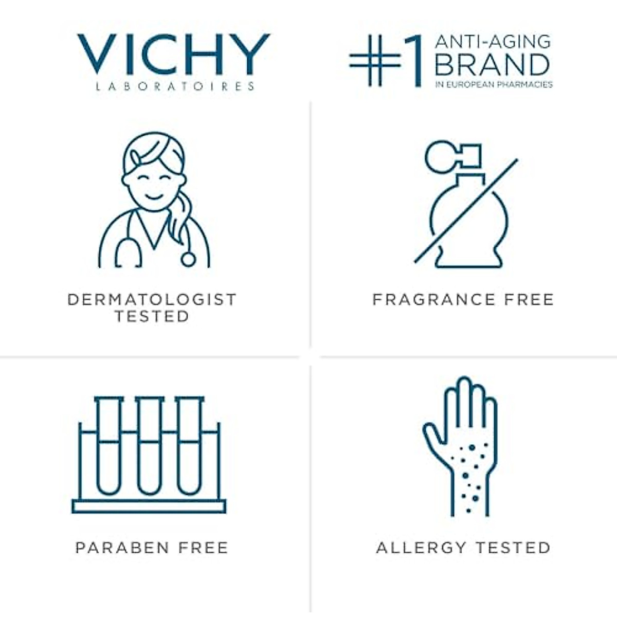 Vichy Laboratories Mineralizing Thermal Water, Hydrating Mineral Rich Facial Spray with Antioxidants to Soothe and Protect Skin, 10.1 Fl Oz (Pack of 1)