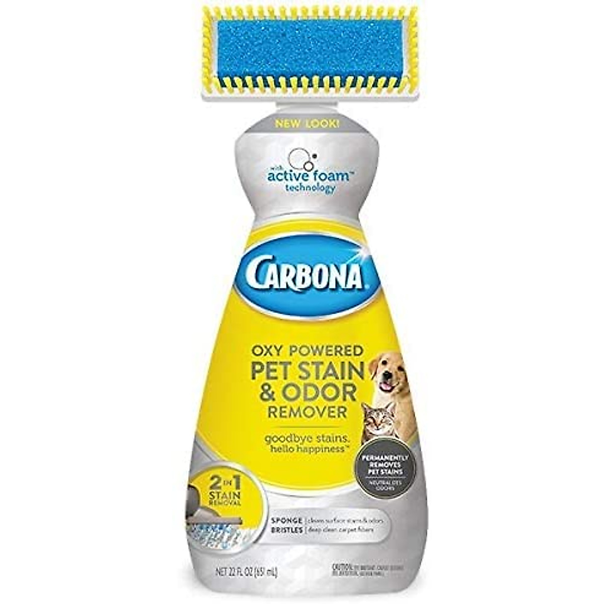 Carbona Oxy-Powered Pet Stain & Odor Remover w/ Active Foam Technology | 22 Fl Oz, 1 Pack