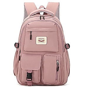 Rcrirth Bookbags for Teen Girls | Backpacks for Middle School Girls - Backpacks for Middle School - School Backpack for Teens Girls | Lightweight - Pink