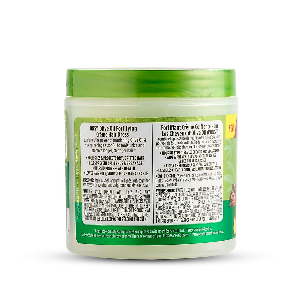 ORS Olive Oil Fortifying Cream Hair Dress Infused with Castor Oil for Strengthening 6 Ounces