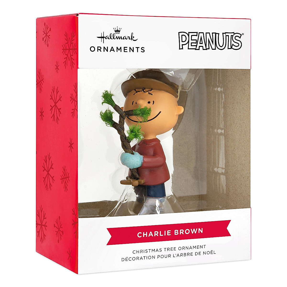Hallmark Peanuts Charlie Brown with Tree Christmas Ornament
