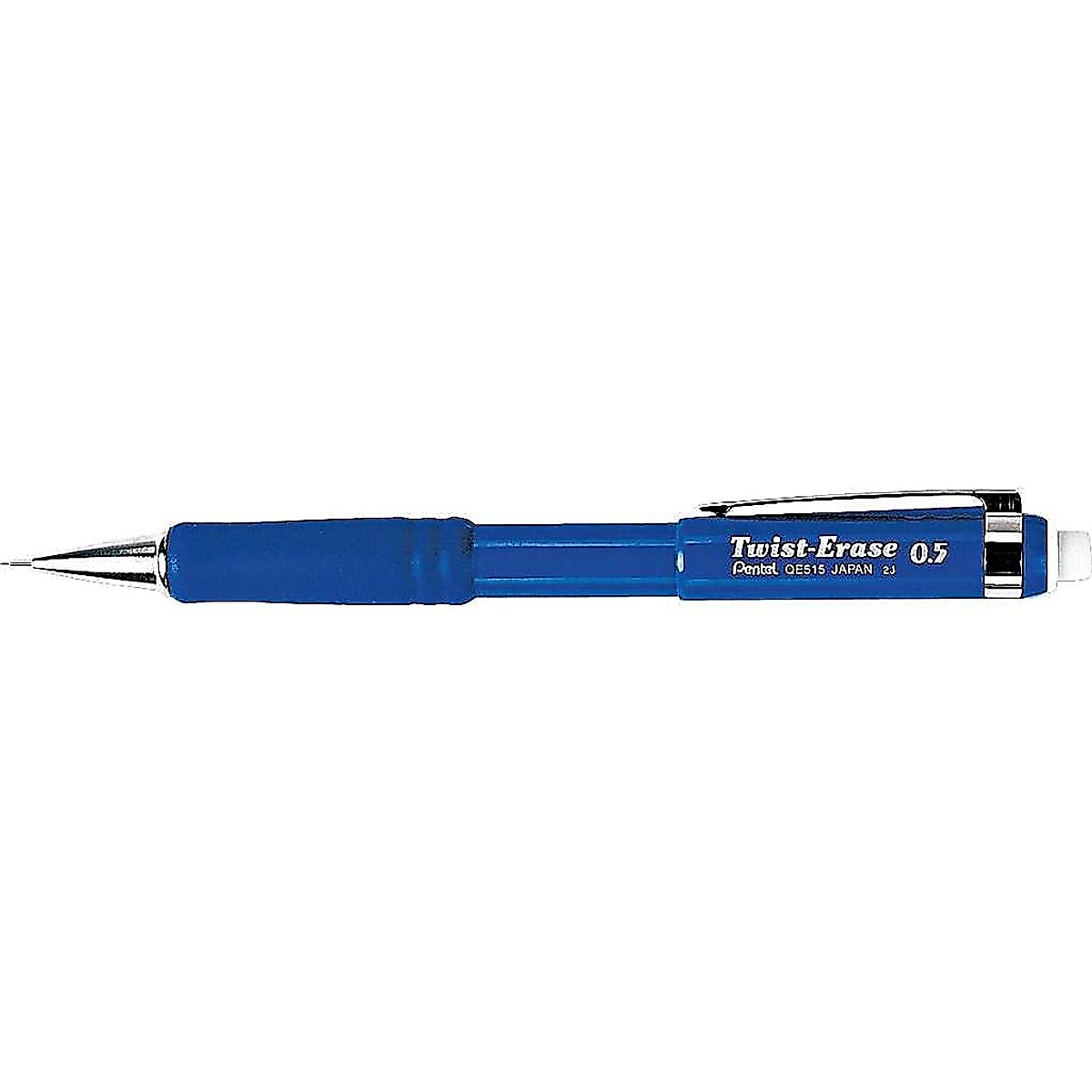 Pentel(R) Twist-Erase(R) III Automatic Pencil, 0.5 mm, Blue, 1 each