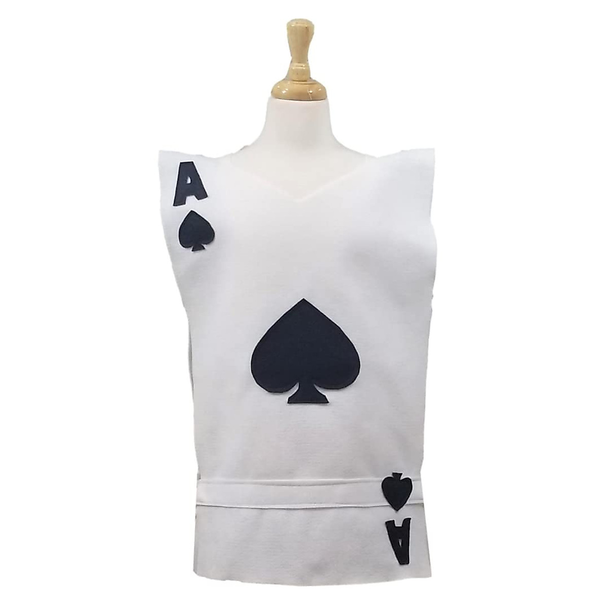 Ace of Spades Playing Card Costume Tunic (Hearts, Spades, Clubs or Diamonds) Alice in Wonderland/Card Soldier - Baby, Toddler, Kids, Teen, Adult and Plus Sizes Available (Kids 4-9y)
