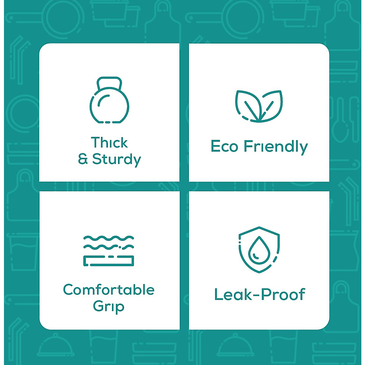 GUSTO [50 Sets 16 oz. Disposable White Coffee Cups with White Lids, Sleeves - To Go Paper Hot Cups - Formerly Comfy Package