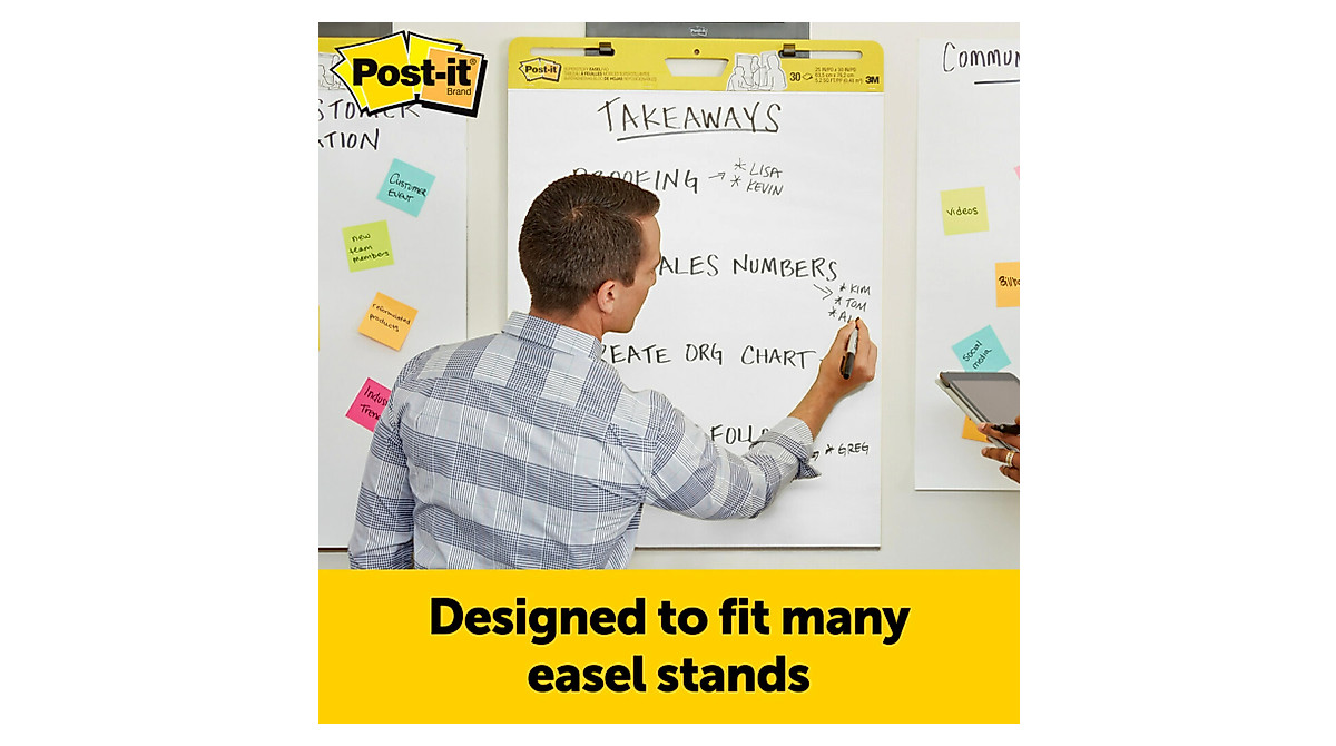 Post-it Easel Pad: Versatile 20x23 Wall-Mountable Notepad