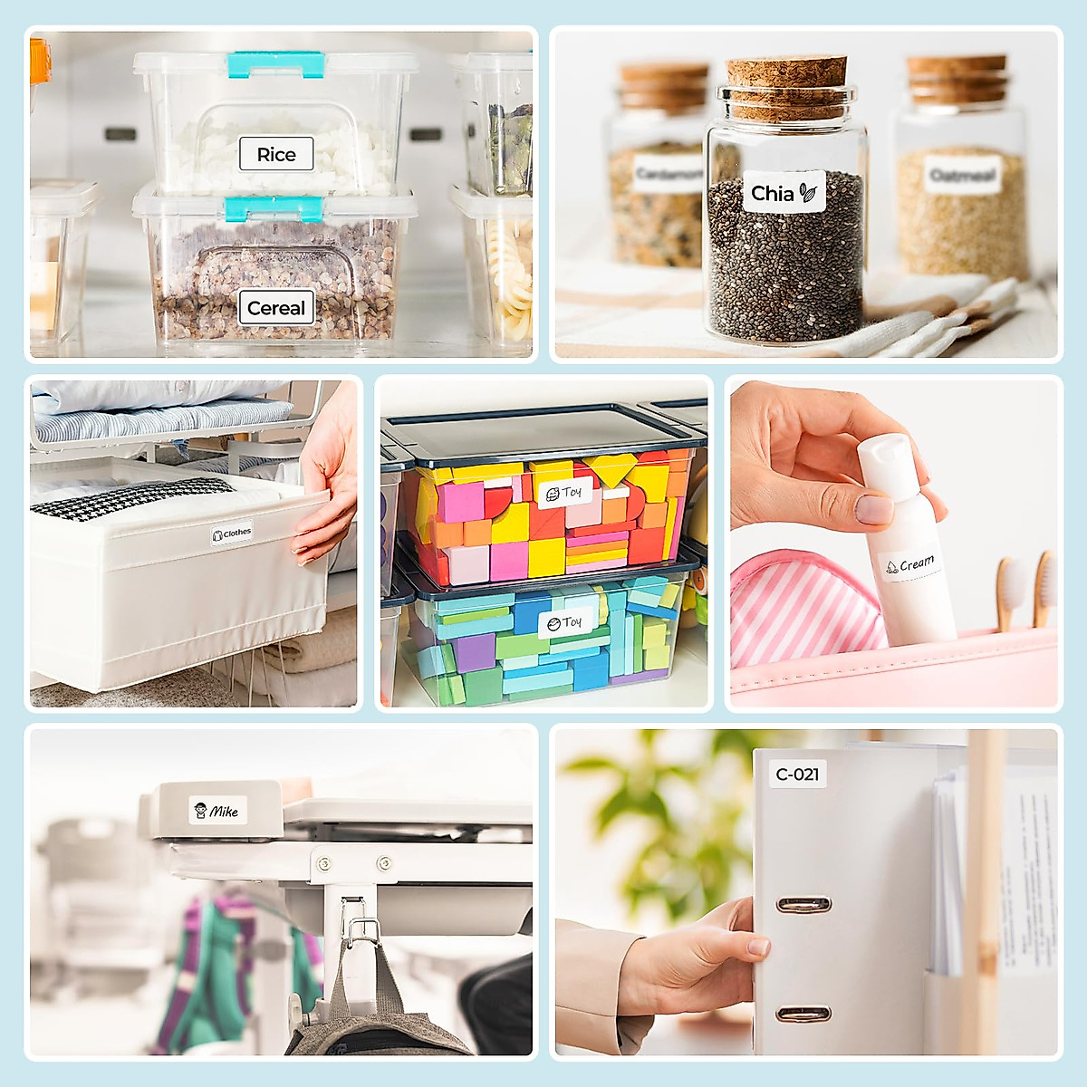 MUNBYN Thermal Label Tape for Penguin Bluetooth Label Maker Machine, 15 x 30mm 210 Labels/Roll, Self-Adhesive Label for Home, Office, School (White)