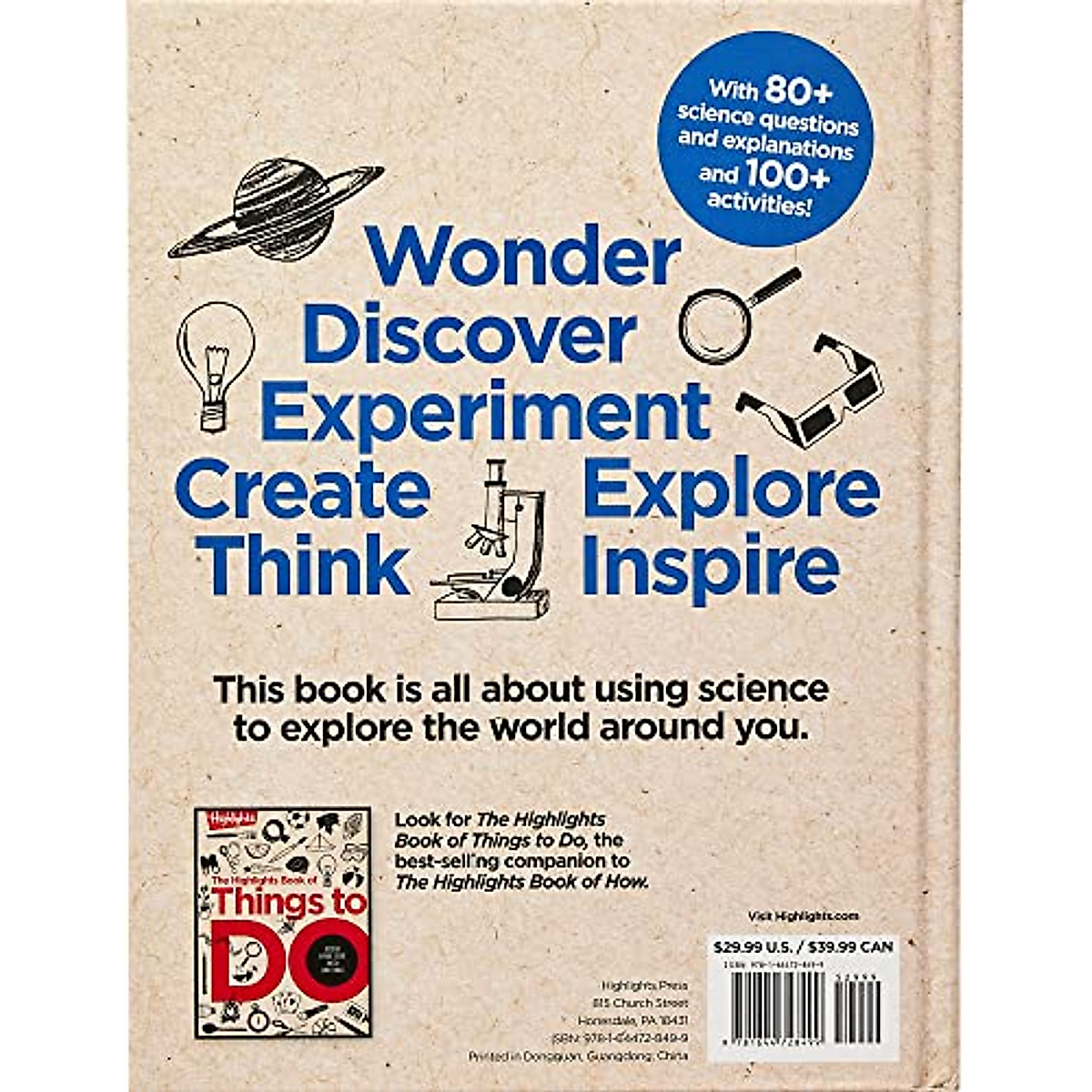 The Highlights Book of How: Discover the Science Behind How the World Works, Hands-On Activities & Experiments for Kids, 100+ Activities to Learn How Science Works (Highlights Books of Doing)