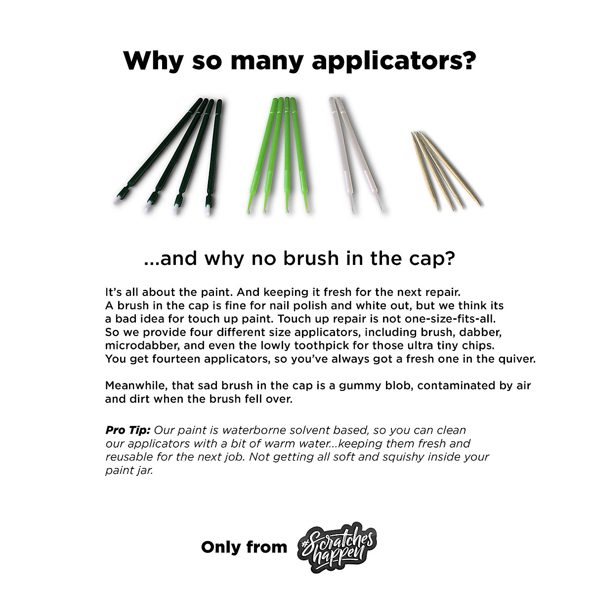 ScratchesHappen Exact-Match Touch Up Paint Kit Compatible with GMC Cayenne Red Tintcoat Tricoat (GSK/WA252F) - Bottle, Essential