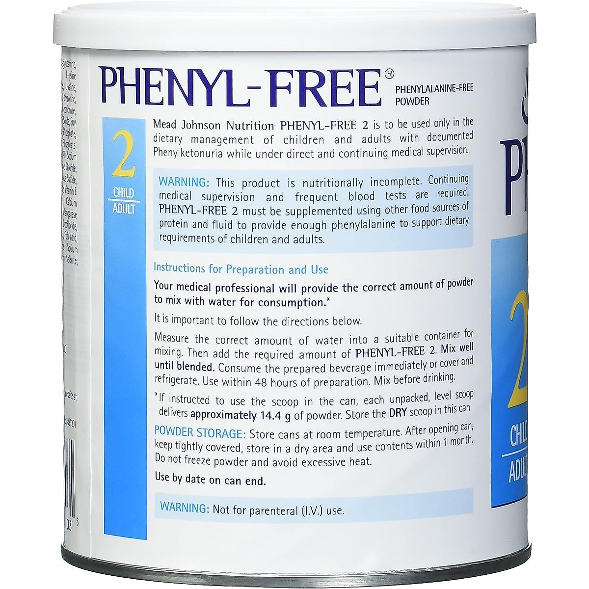 Phenyl-Free 2 Powder (6) Size: 1 LB by BRISTOL MYERS NUTRITIONAL INST