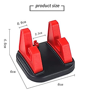 Car Phone Holder, Car Phone Mount,Silicone Car Pad Mat for Various Dashboards, Slip Free Desk Phone Stand Compatible with iPhone, Samsung, Android Smart Phones, GPS, KGs3 and More