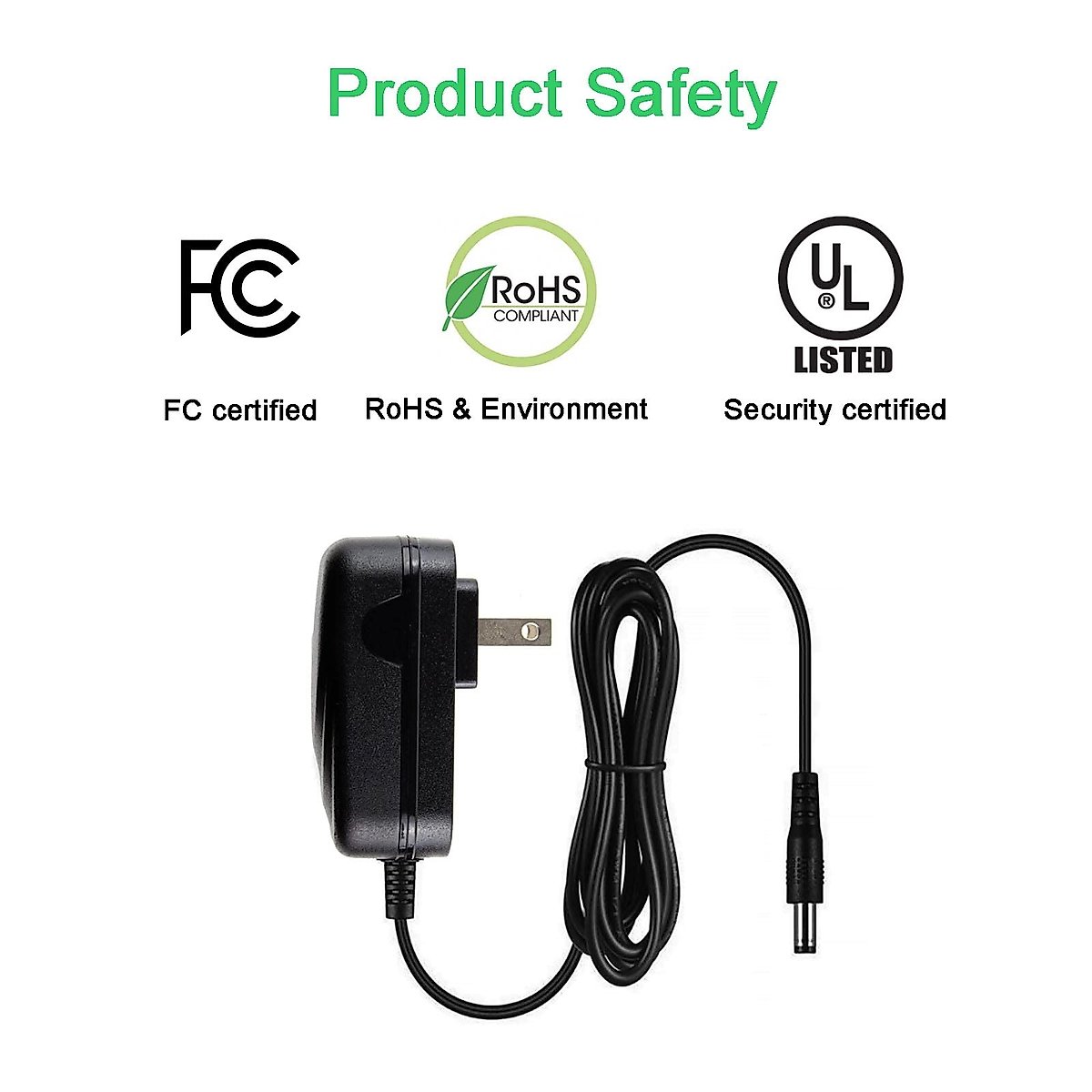 MyVolts 9V Power Supply Adaptor Compatible with/Replacement for Sega Master System I, Master System II Game Console - US Plug