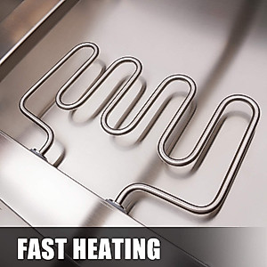 6-Pan Commercial Food Warmer Stainless Steel Electric Soup Warmer Hot Well Bain Marie Food Warmer Restaurant Table Food Steamer