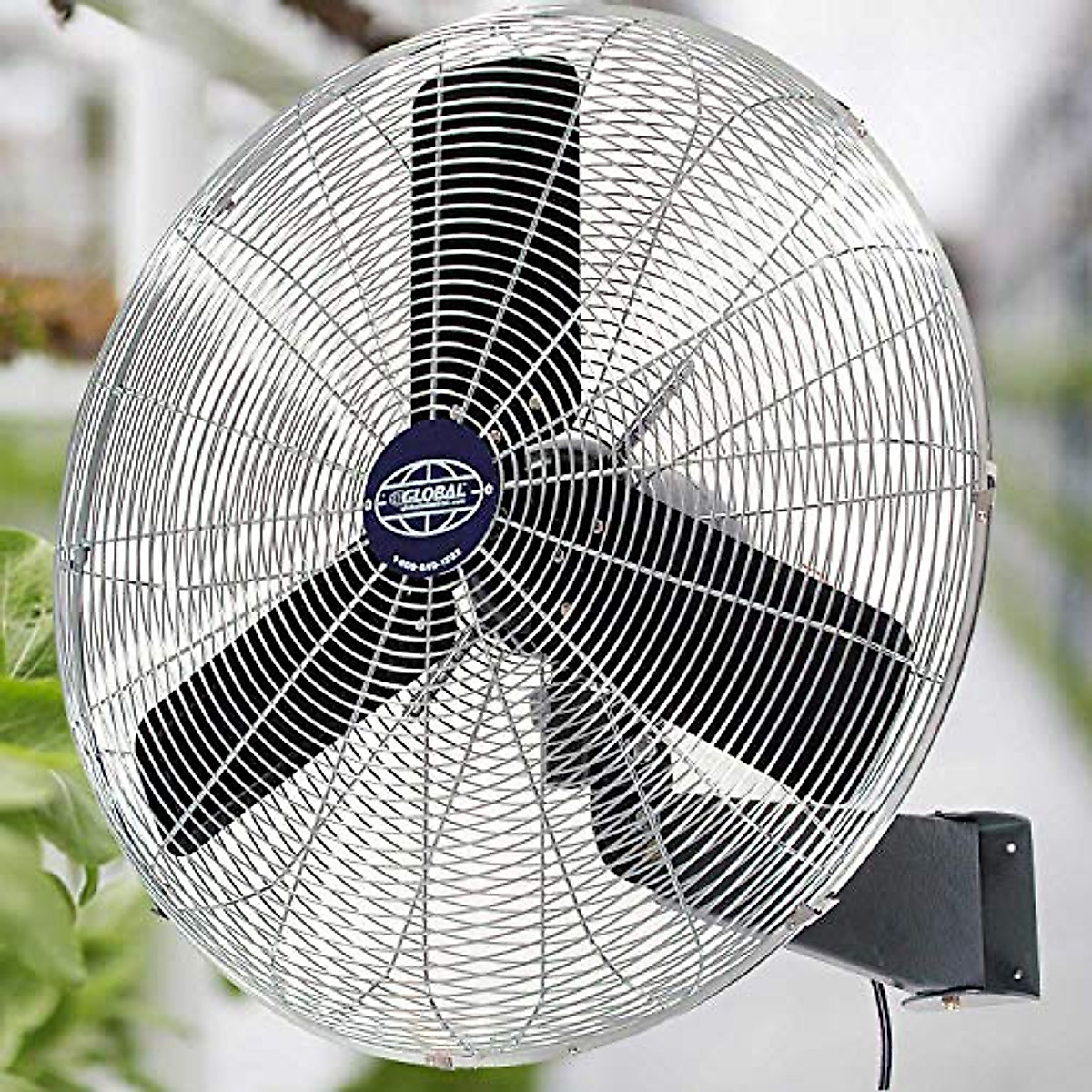 Global Industrial Oscillating Wall Mount Fan, 30" Diameter, 1/3HP, 8775CFM