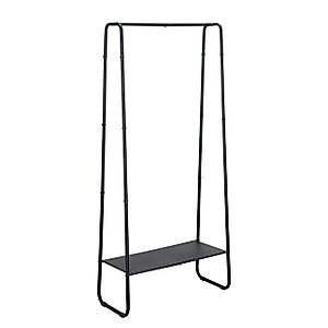 SunnyPoint Freestanding Clothes Garment Rack, Organizer Closet (BLK)