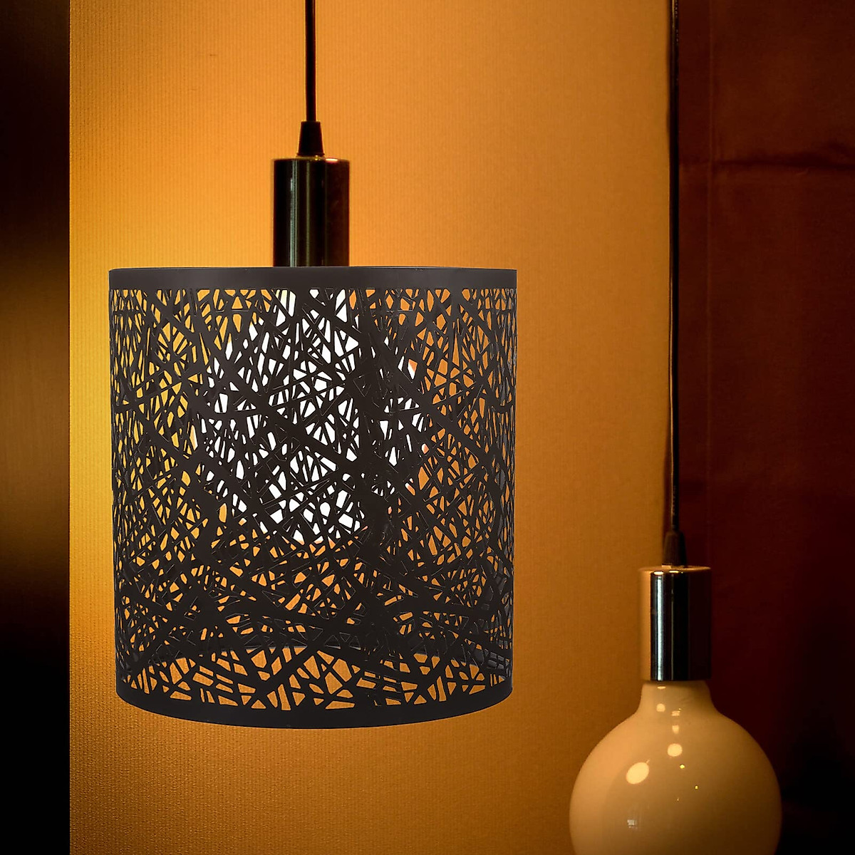 Wrought Iron Hollow Lampshade Black Lampshades Lamp Shade Large Lamp Shade Replacement Table Lampshade Metal Lampshade Floor Lampshade Table Lamp Shades Lampshades for Table Lamp