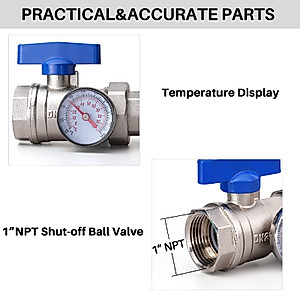 2-Branch Radiant Heat Manifold,Stainless Steel PEX Manifold with Compatible Outlets for Hydronic Radiant Floor Heating (1/2" Adapters included)