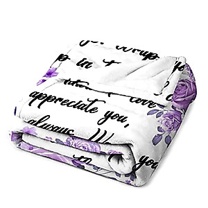 Gifts for Mom Blanket to My Mom from Daughter Son Soft Flannel Bed Throw Blankets for Birthday/Mothers Day 50"X40"