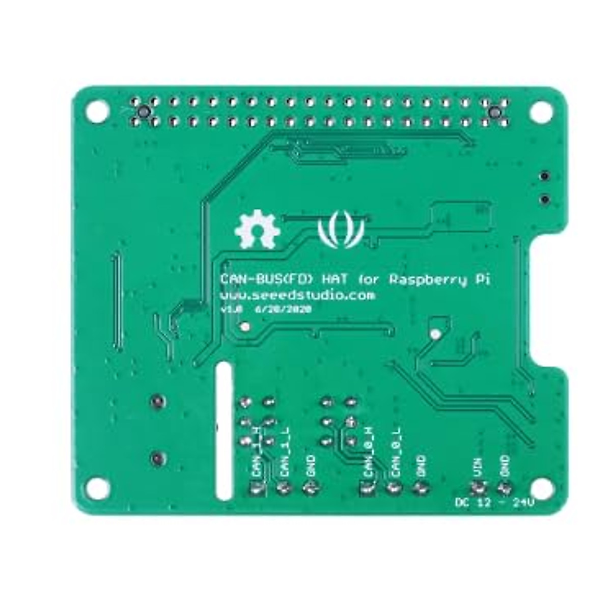 seeed studio 2-Channel CAN-Bus(FD) Shield for Raspberry Pi (MCP2518FD)