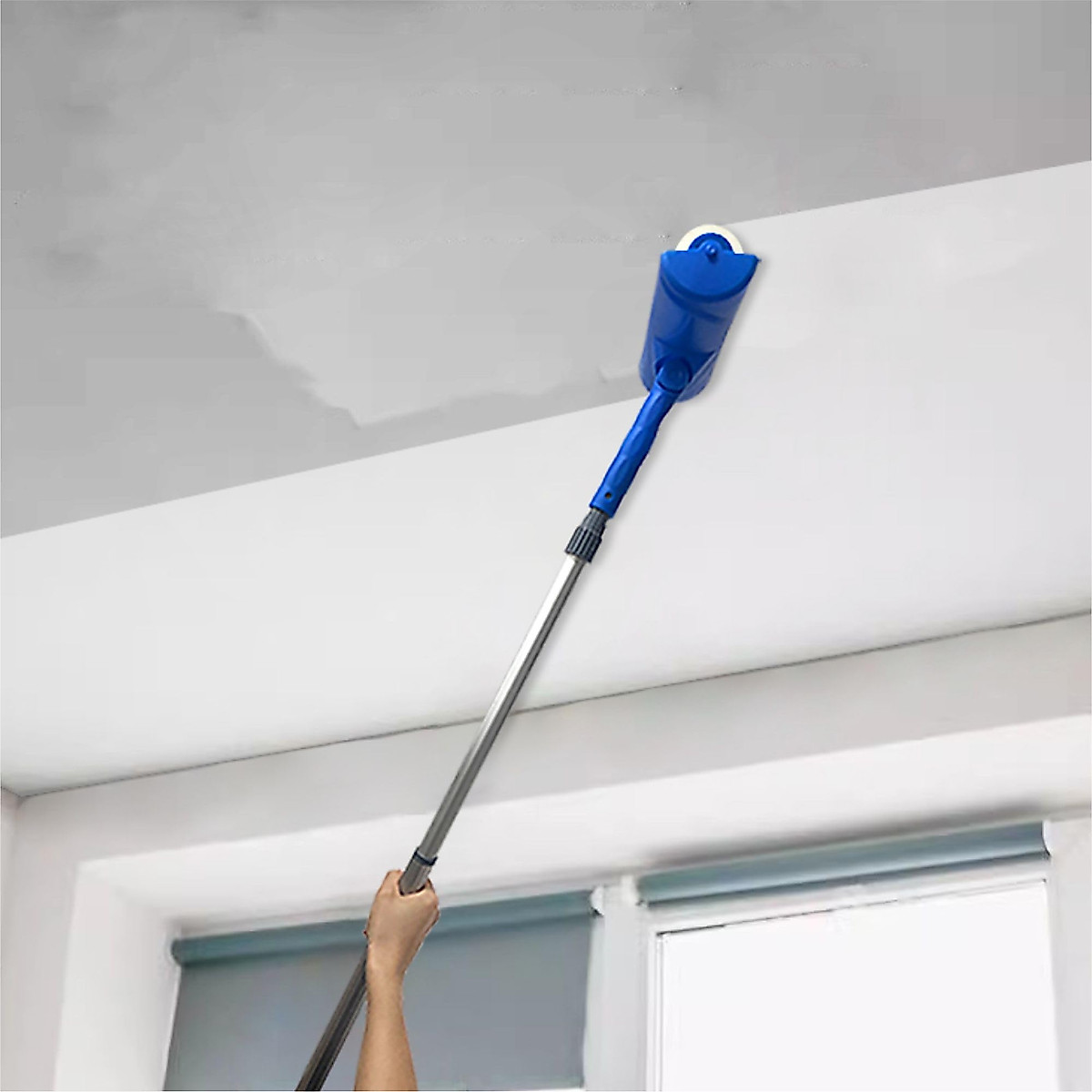 Nichiyo 10 Inch Ceiling Paint Roller with Shield Roller and Shield with Adjustable Head Ceiling Paint Roller No DripRoller Without Splatter Paint Brush for Painting Ceilings Walls(EL01152)